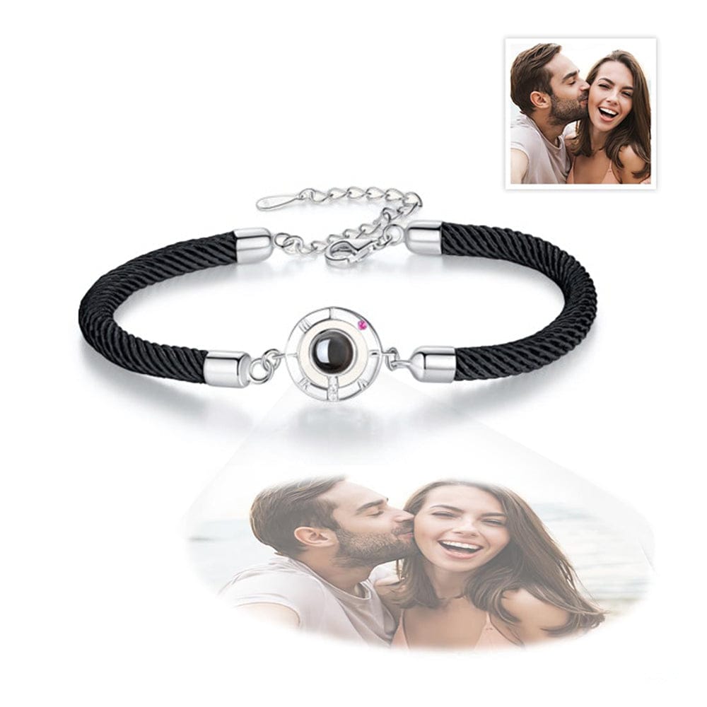 Personalized Projection Bracelet Couple Memory Jewelry – DiyGiftly
