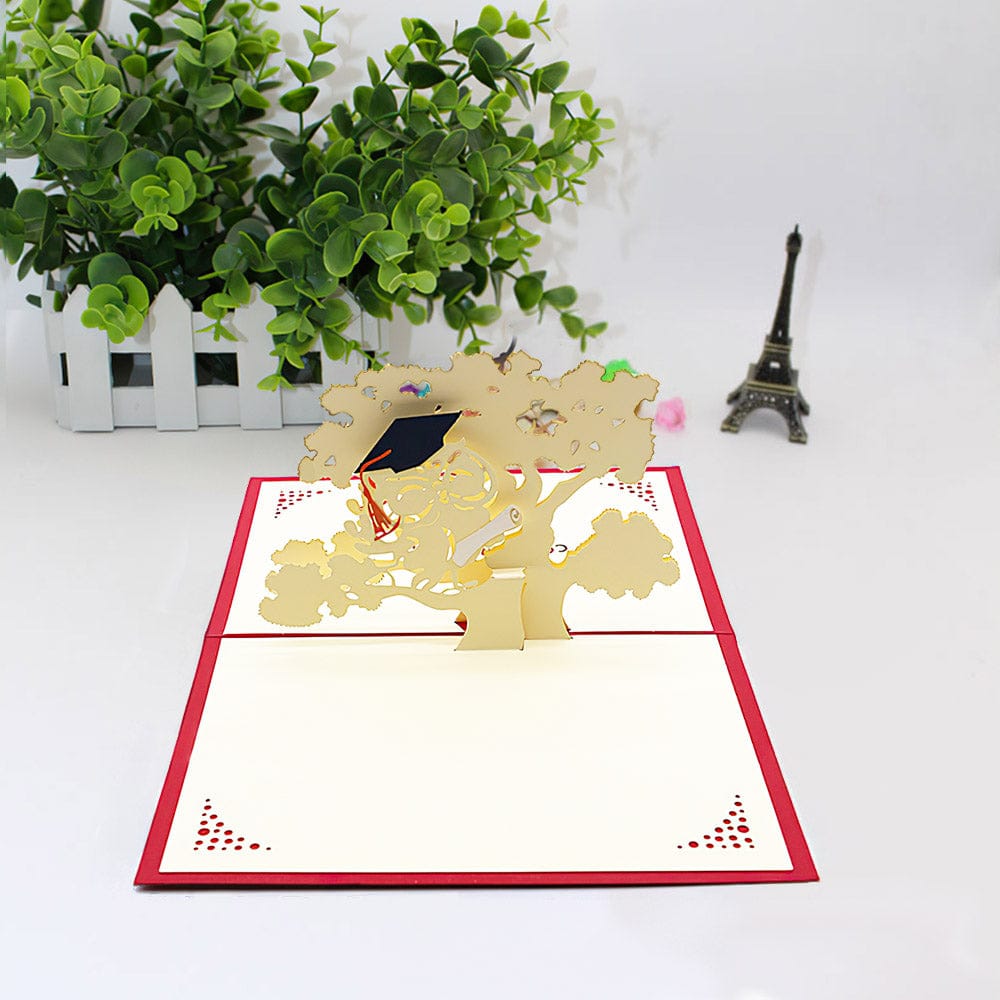Congrats Graduation Tree 3D Pop Up Card Newly Grads Congratulations Gr ...